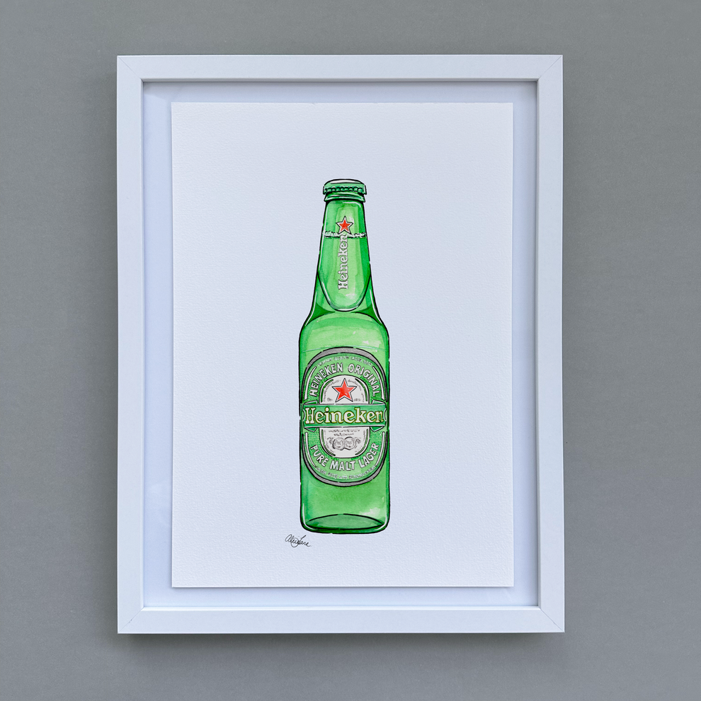 Heineken Print – Alice Jane Art & Prints